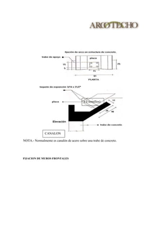 arcotecho techumbres metalicas para naves industriales | PDF
