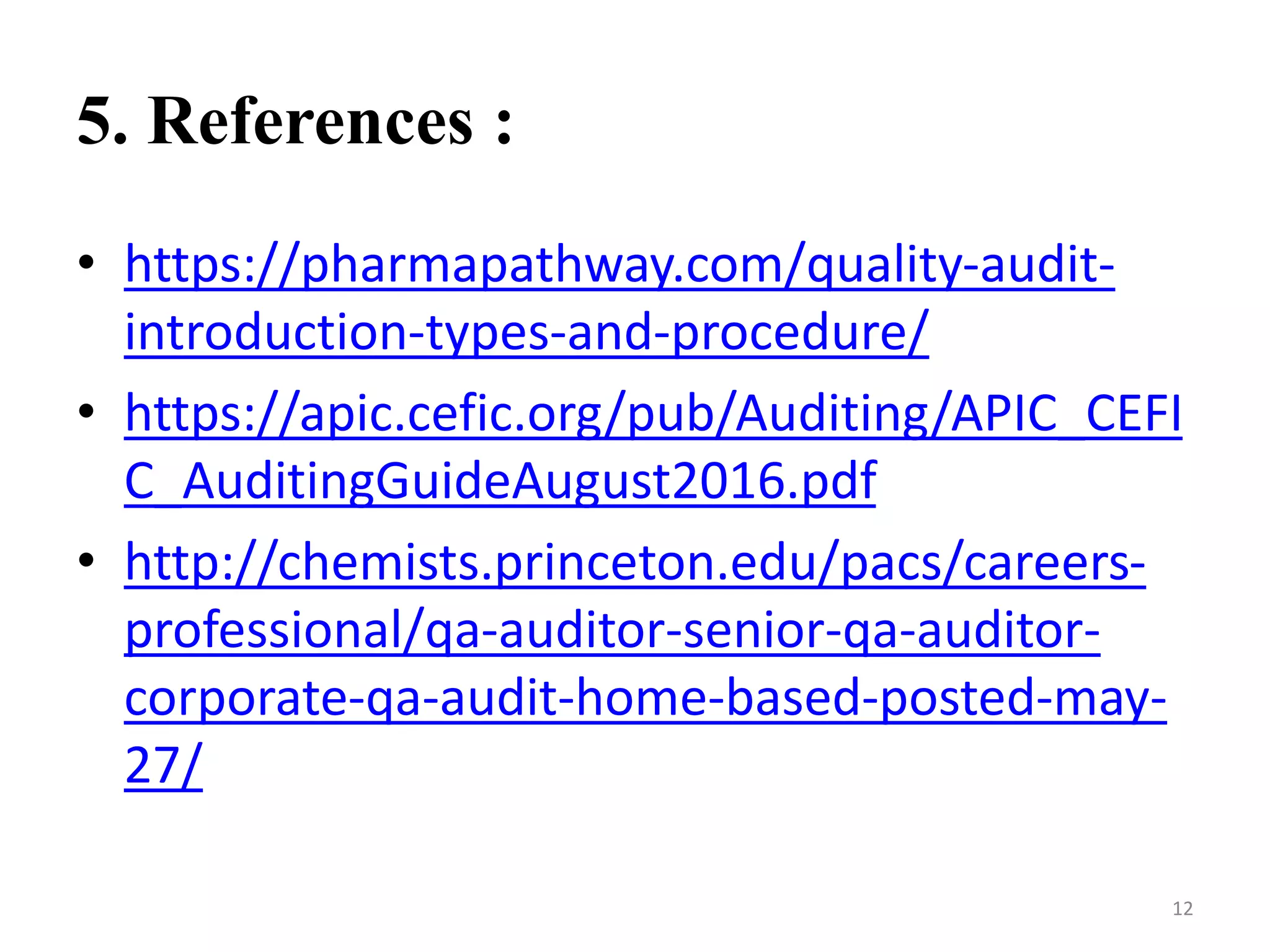 Overview on audit; A&RC | PPT
