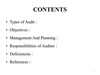 Overview on audit; A&RC | PPTX