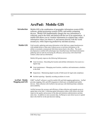 Arcpad | PDF