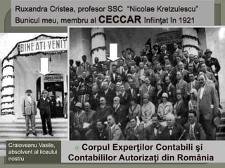 Arc peste timp - Scoala Superioara Comerciala "Nicolae Ktrezulescu" | PPTX