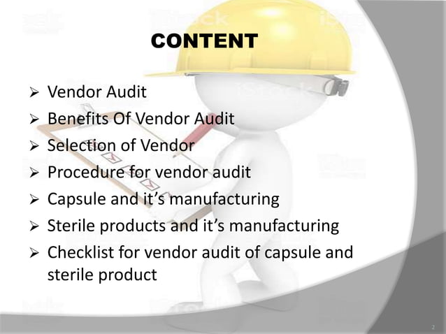 Vendor Audit | PPTX