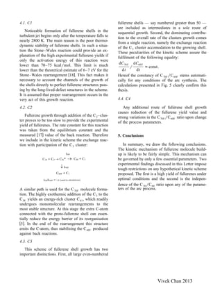 Mechanism of fullerene synthesis in the ARC REACTOR (Vivek Chan 2013) | PDF