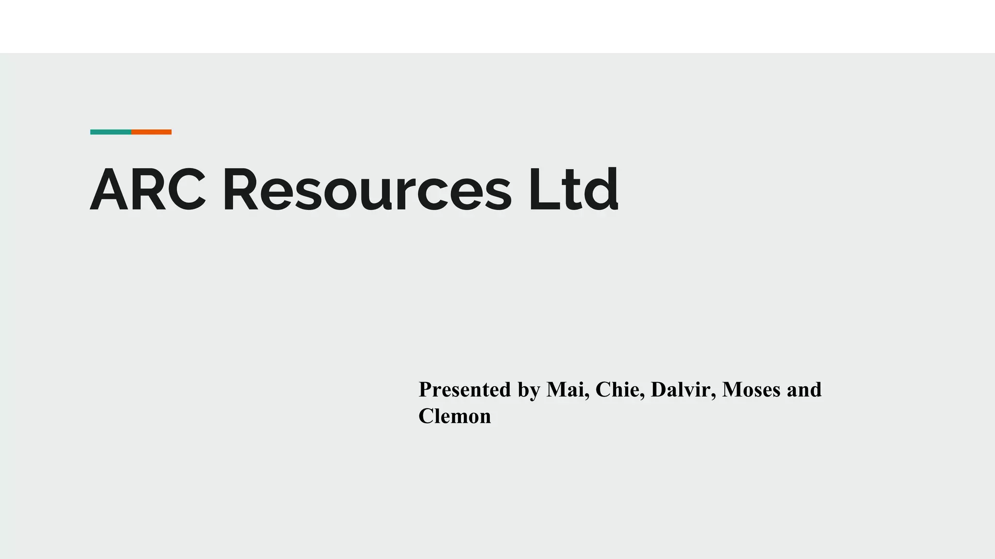 Arc resources ltd | PPT
