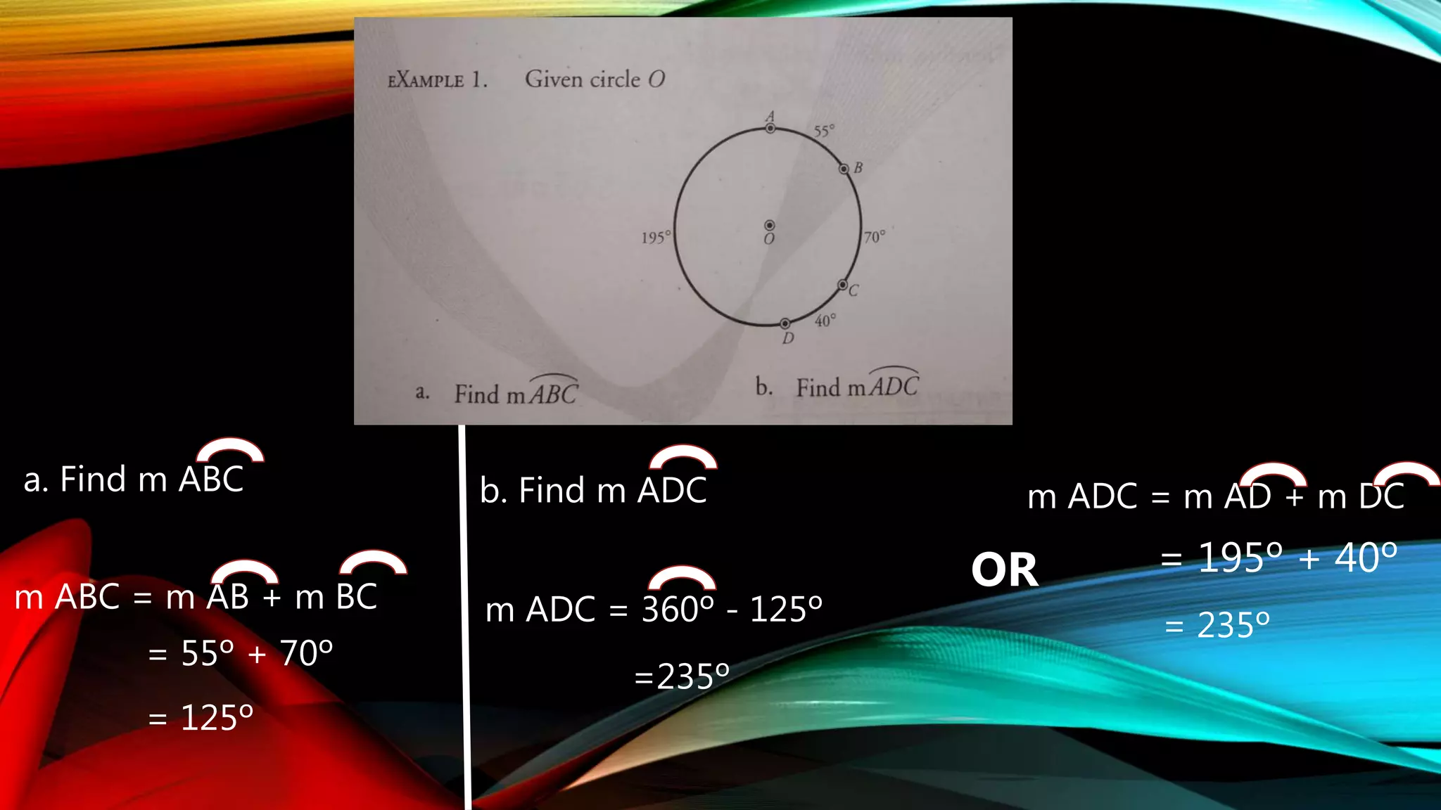 Arcs and Central Angles | PPTX