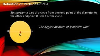 Arcs and Central Angles | PPTX