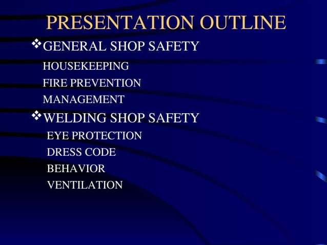 arc welding safety and protection against splatter and radiation | PPT ...