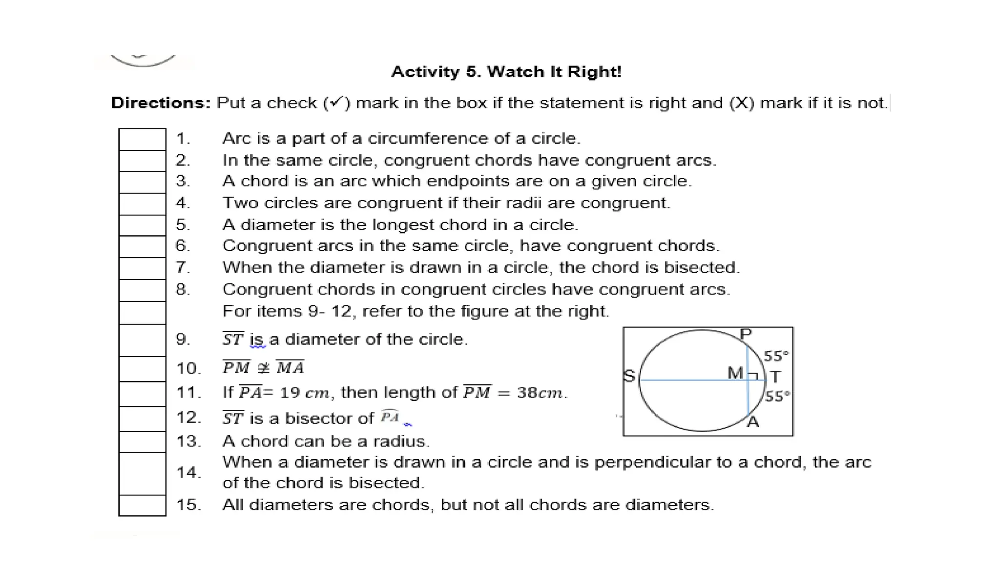 Arcs And Chords Pptx Mathematics Garde 10 Lesson About Circles This Is The Lesson About The