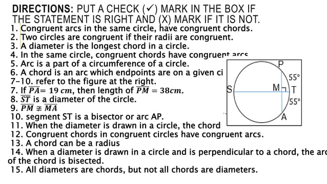 ARCS and chords.pptx Mathematics garde 10 lesson about circles. This is ...