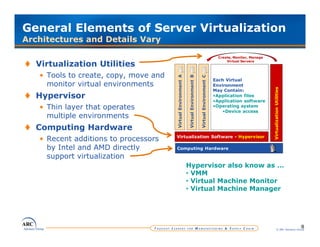 ARC's Bob Mick Presentation on Using Server Virtualization In ...
