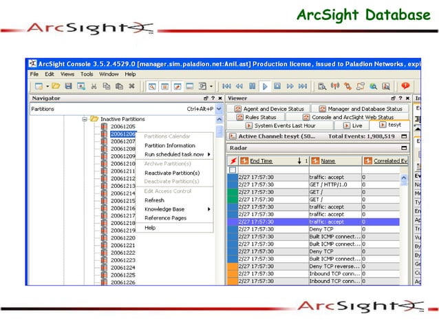 ArcSight Basics.ppt | Operating Systems | Computer Software and Applications