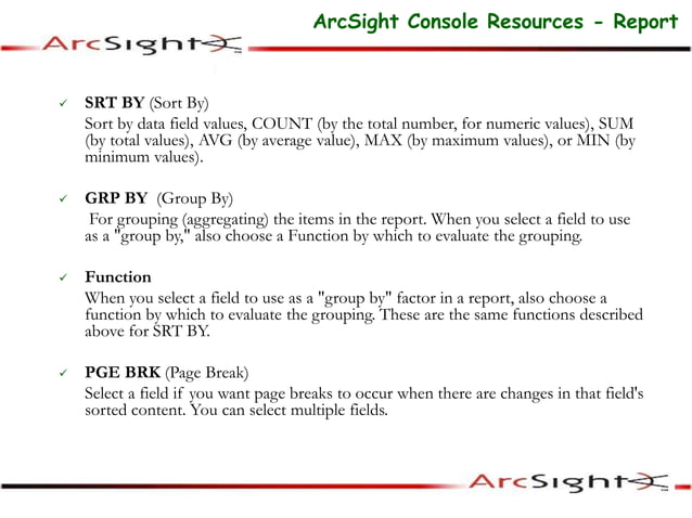 ArcSight Basics.ppt | Operating Systems | Computer Software and Applications
