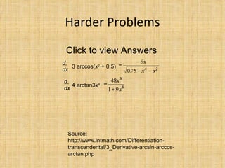Arcsin, Arccos, Arctan | PPT