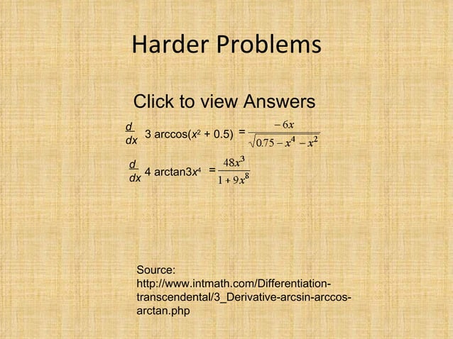 Arcsin, Arccos, Arctan | PPT