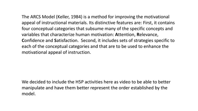 ARCS Model Pamela Bautista Garcia and Susie Zavala | PPTX