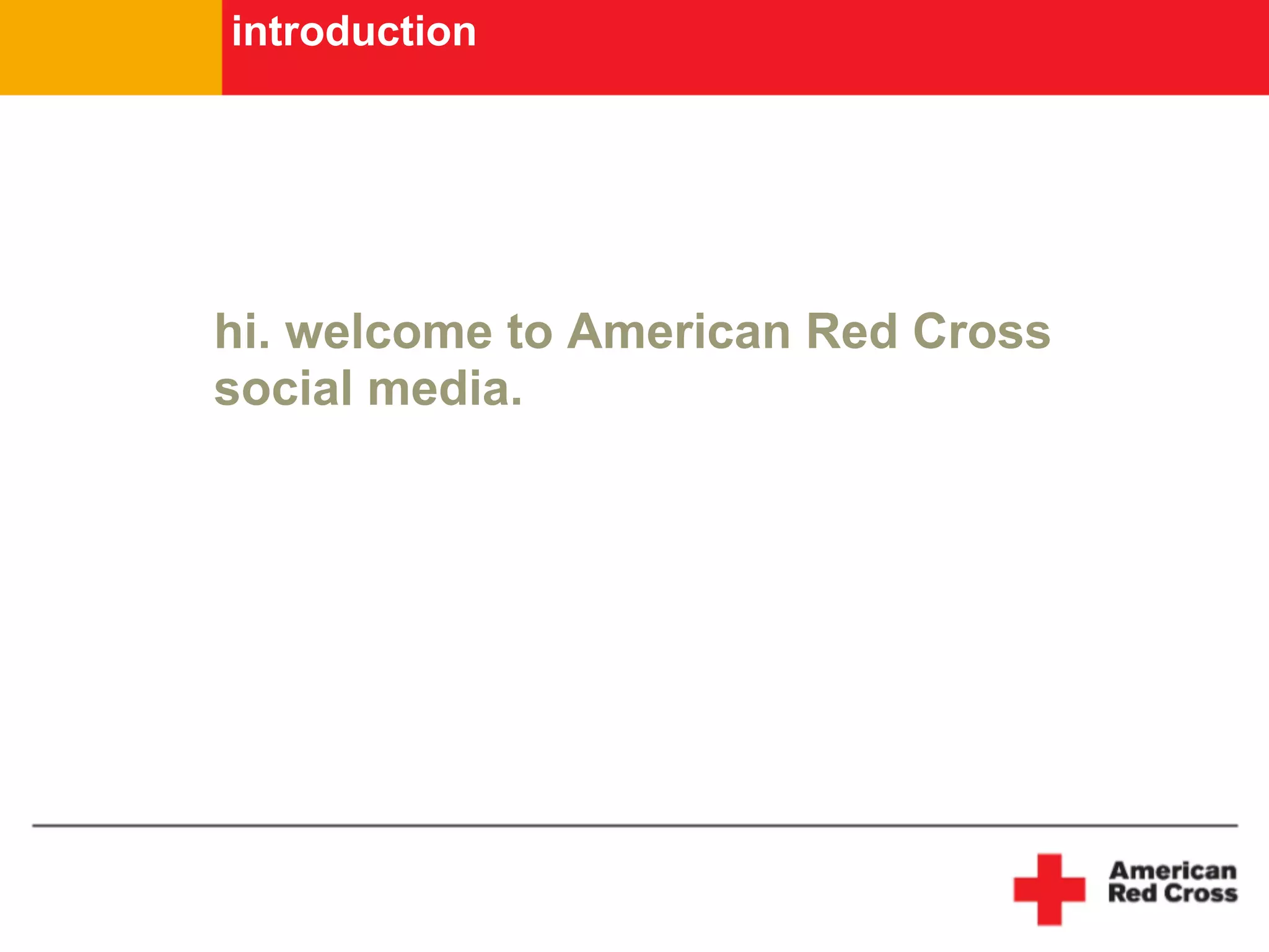 American Red Cross Social Media Guidelines | PDF