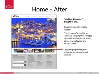ArcSoft.com Overhaul: Bringing "Intelligent Imaging" to Life. | PPT