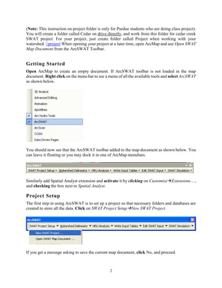 Soil and Water Assessment Tool Procedure | PDF