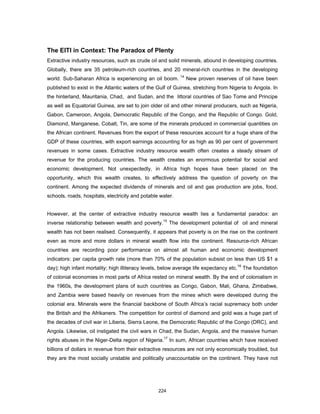 The Extractive Industries Transparency Initiative (EITI): Voluntary ...