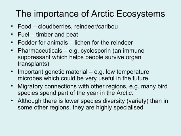 Arctic ecosystems | PPT