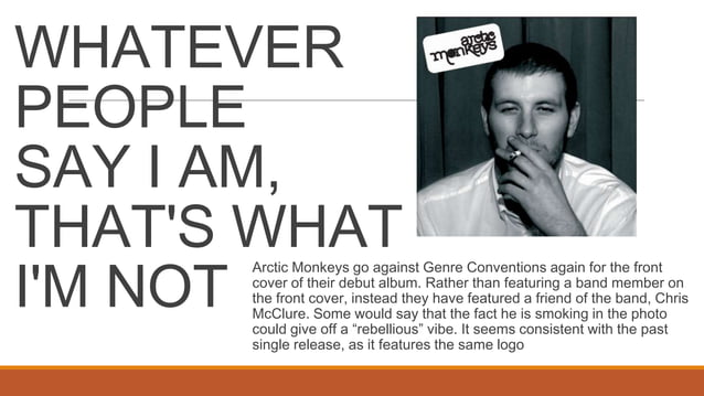 Arctic Monkeys Album Art Through Time | PPTX
