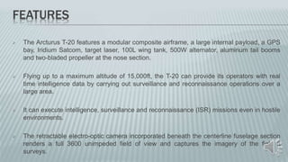 Arcturus T- 20, USA - Unmanned Air Vehicle (uav) | PPTX