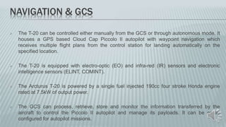 Arcturus T- 20, USA - Unmanned Air Vehicle (uav) | PPTX