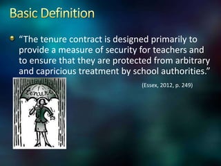 Tenure and NJ | PPTX