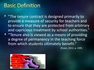 Tenure and NJ | PPTX