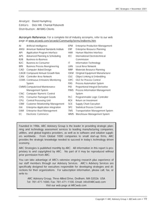 Arc user survey plc supplier preferences | PDF