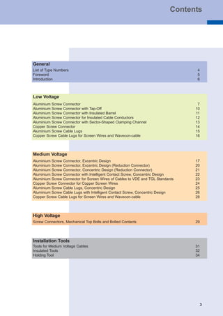 Arcus LV HV Cable Screw Connectors & Lugs | PDF