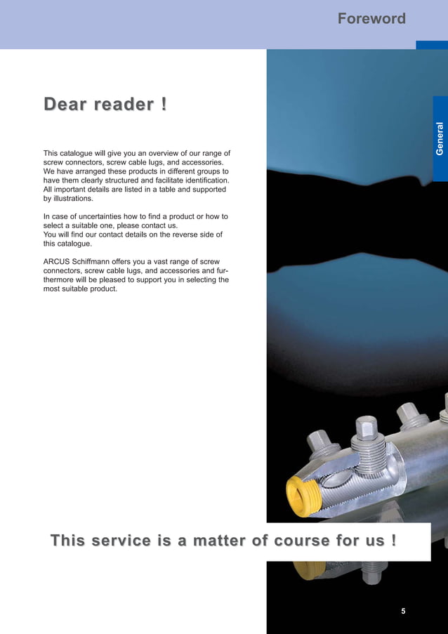 Arcus LV HV Cable Screw Connectors & Lugs | PDF