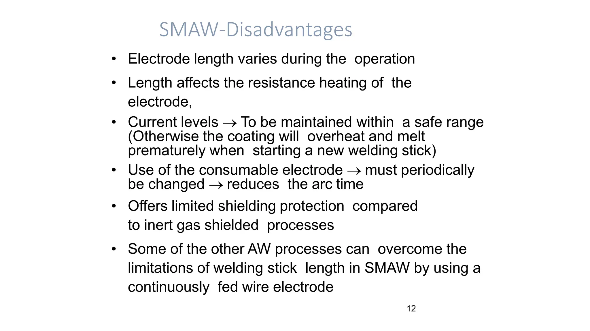 Arc welding, smaw, saw, mig, tig advantage | PPTX