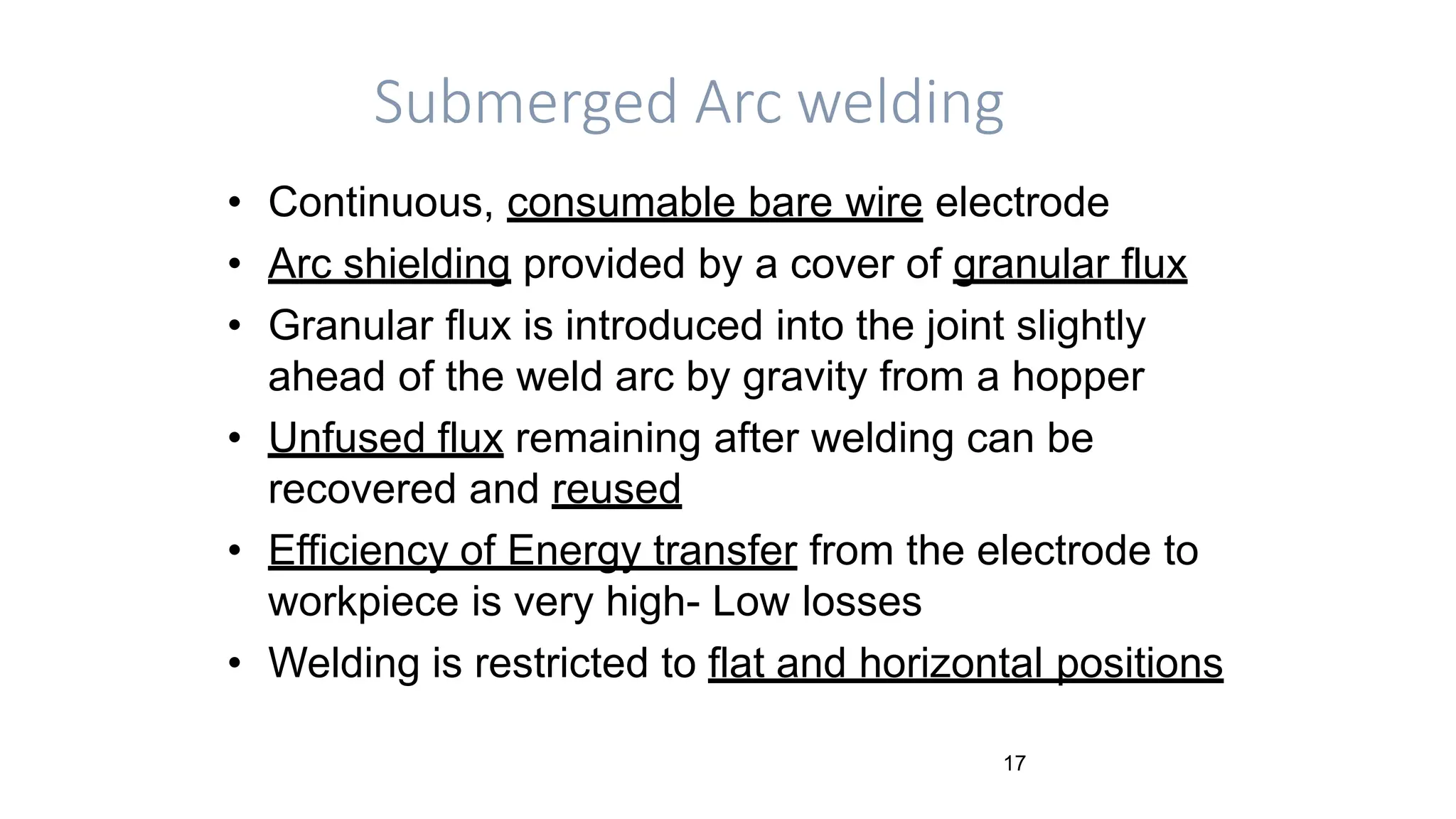 Arc welding, smaw, saw, mig, tig advantage | PPTX