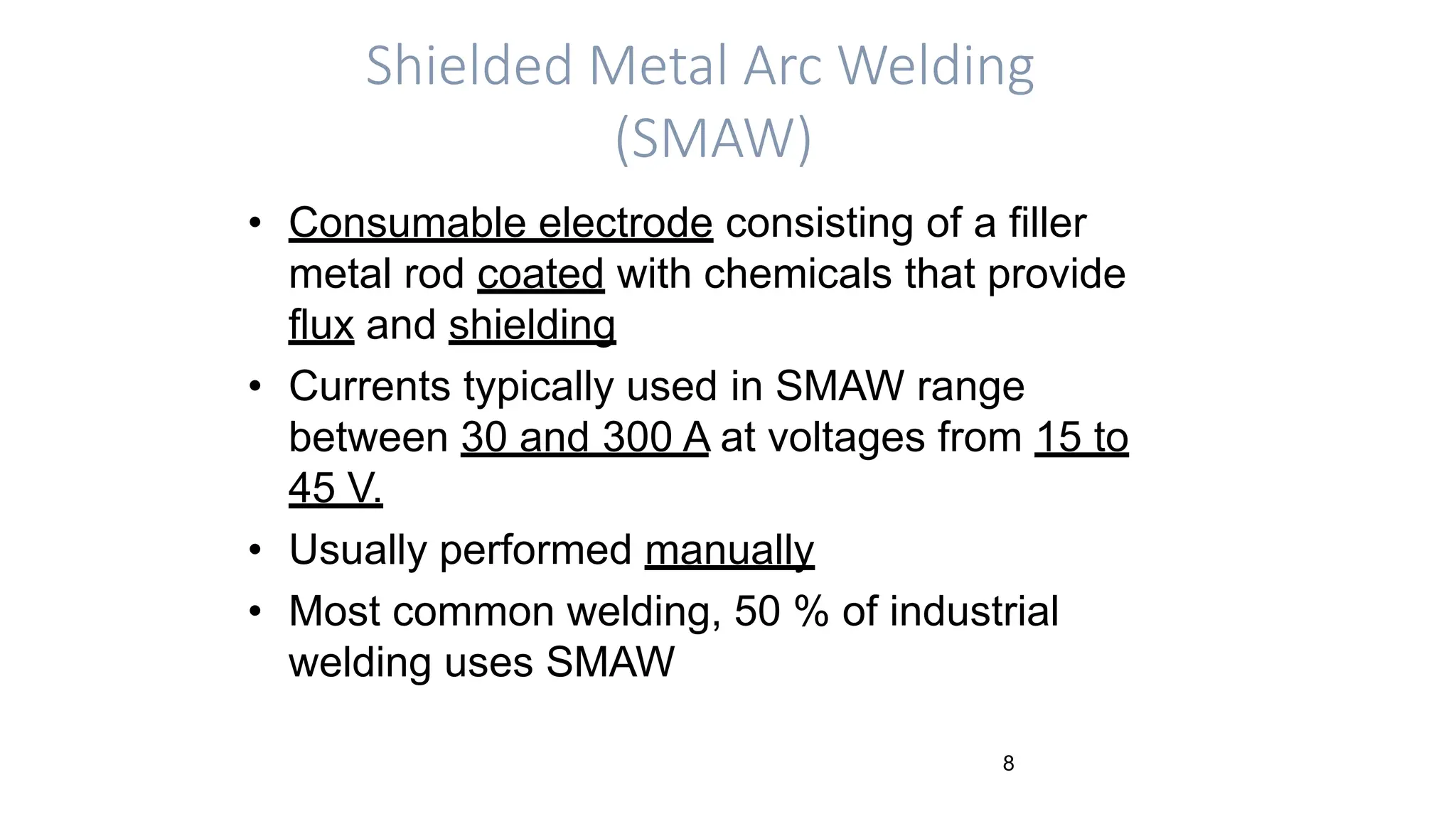 Arc welding, smaw, saw, mig, tig advantage | PPTX