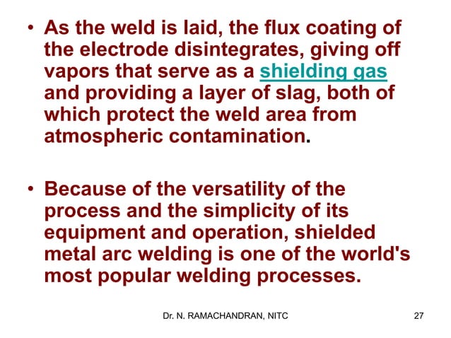 stick welding is a manual arc welding process that uses a consumable ...