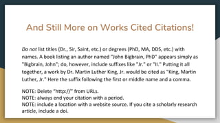 MLA Formatting and Documentation | PPTX