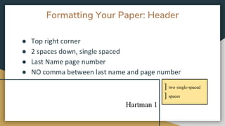 MLA Formatting and Documentation | PPTX