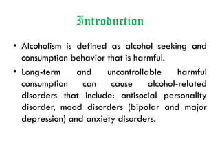 Alcohol Related Disorders | PPTX