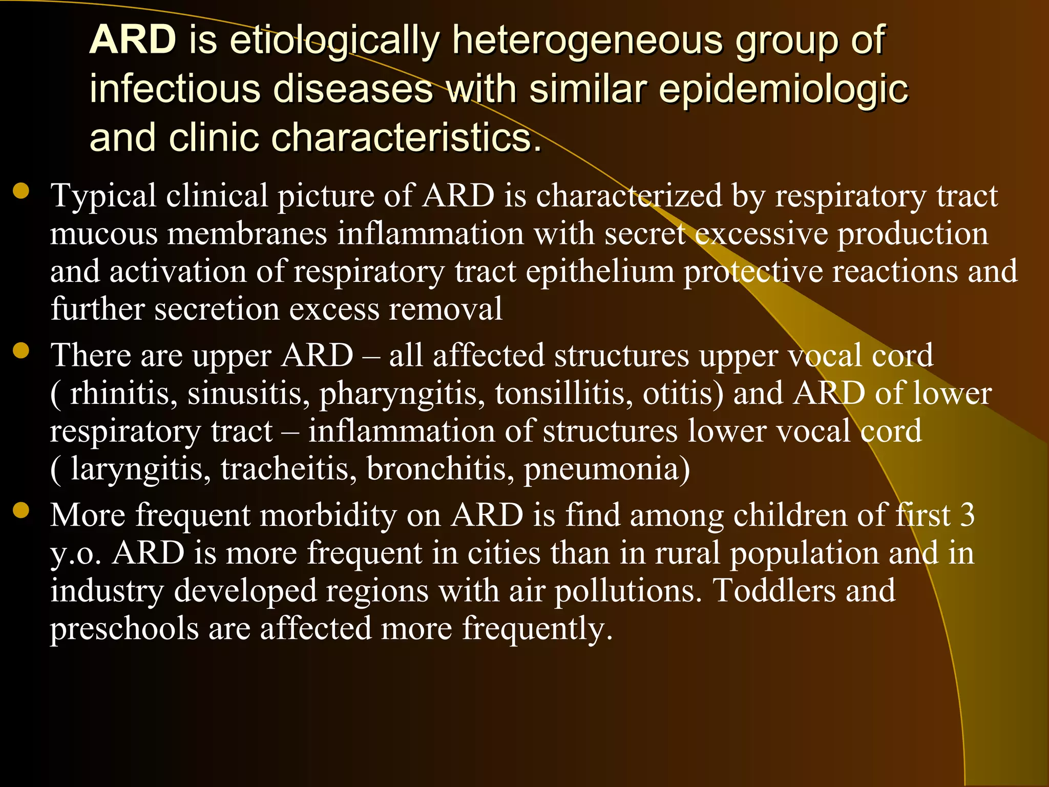 Acute respiratory diseases in children | PPT