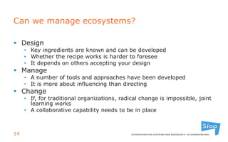 Ecosystem managers: What do they do? | PPTX
