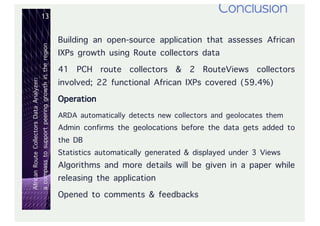 ARDA - Measuring peering and Interdomain routing topology | PPT
