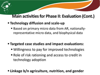 Monitoring and evaluation of Africa RISING: Results and achievements ...