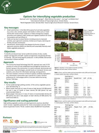 Options for intensifying vegetable production | PDF