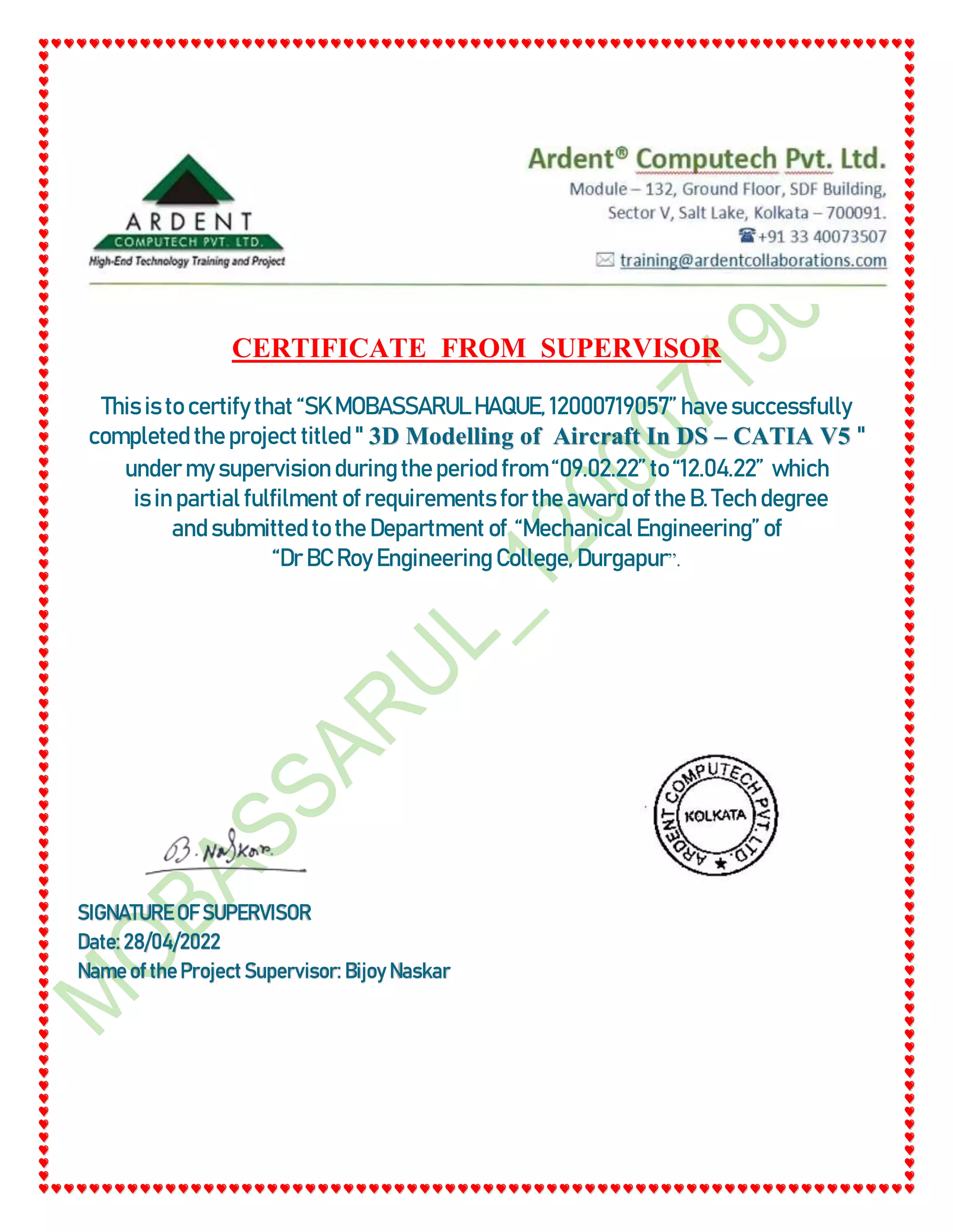 Ardent CATIA Project - Boeing 787.docx