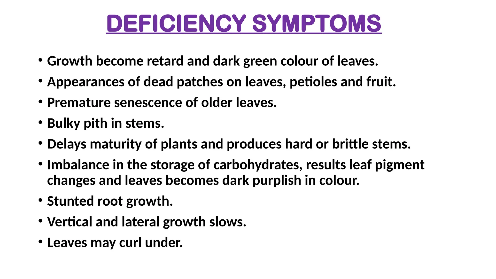 Phosphorus: advantage & disadvantages and deficiency symptoms in plants ...