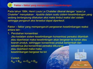 Kesetimbangan Kimia | PPSX