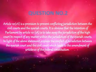 Article 121(1A) of federal constitution | PPT
