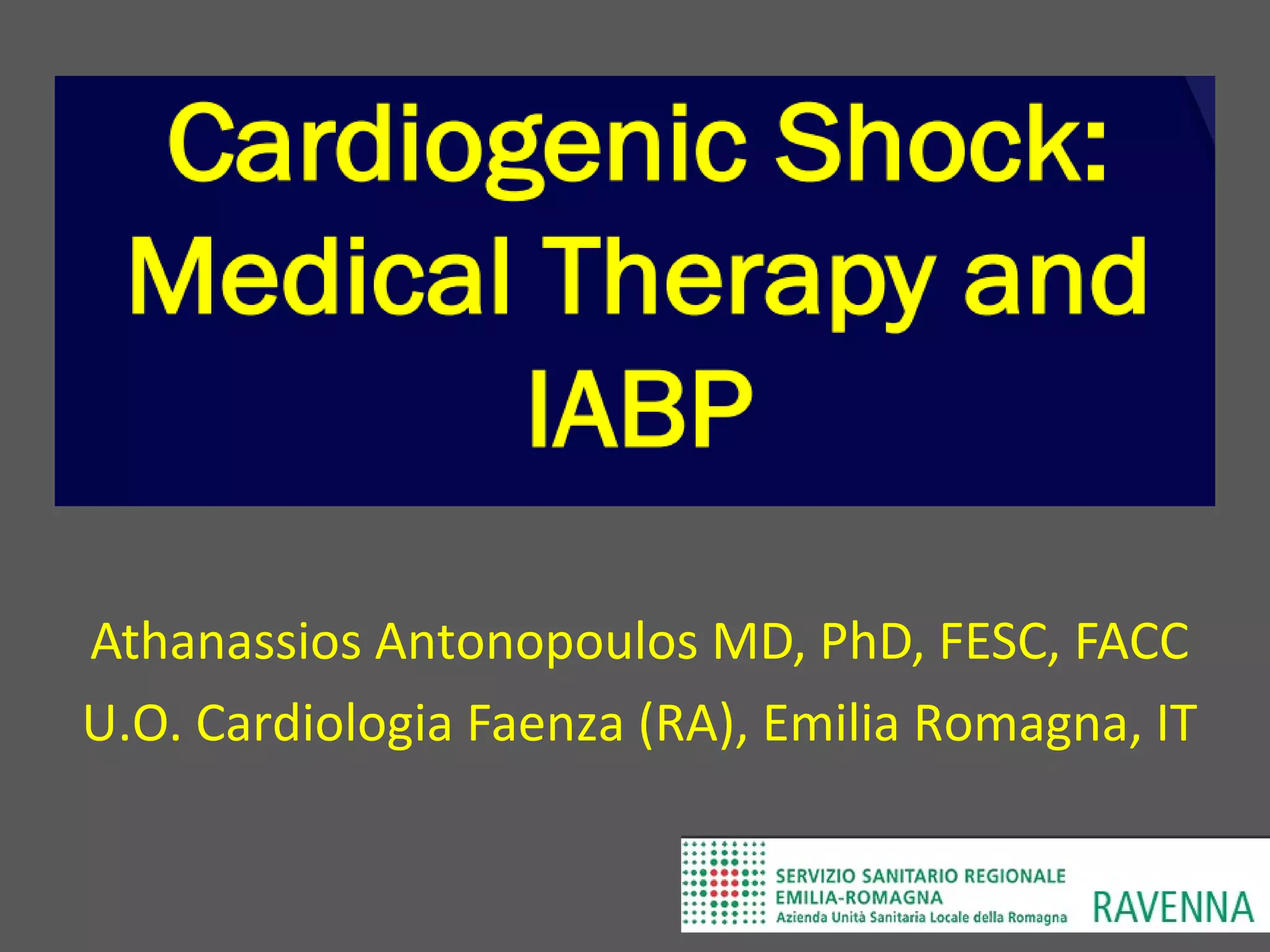Cardiogenic Shock and IABP | PPT