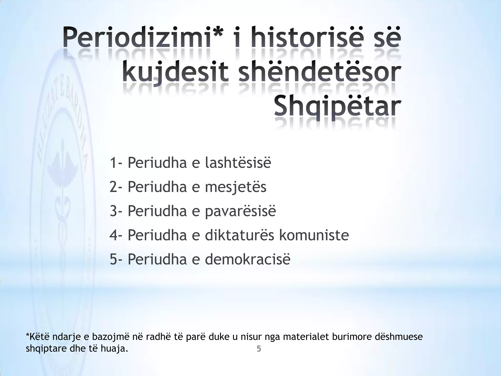 Ardit collaku prezantim- historia e mjeksise shqipetare | PPTX